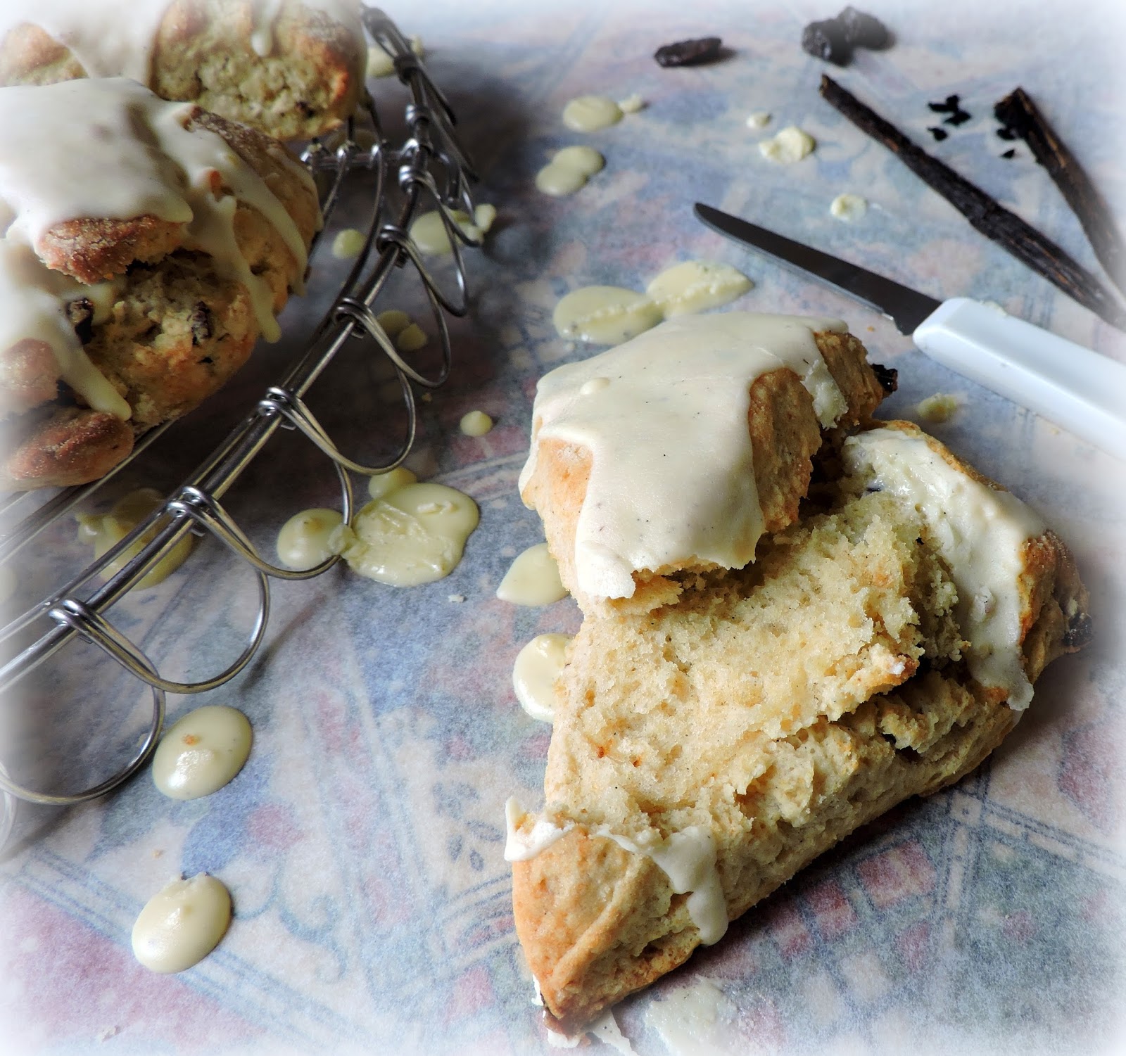 Sour Cherry & Vanilla Scones | The English Kitchen