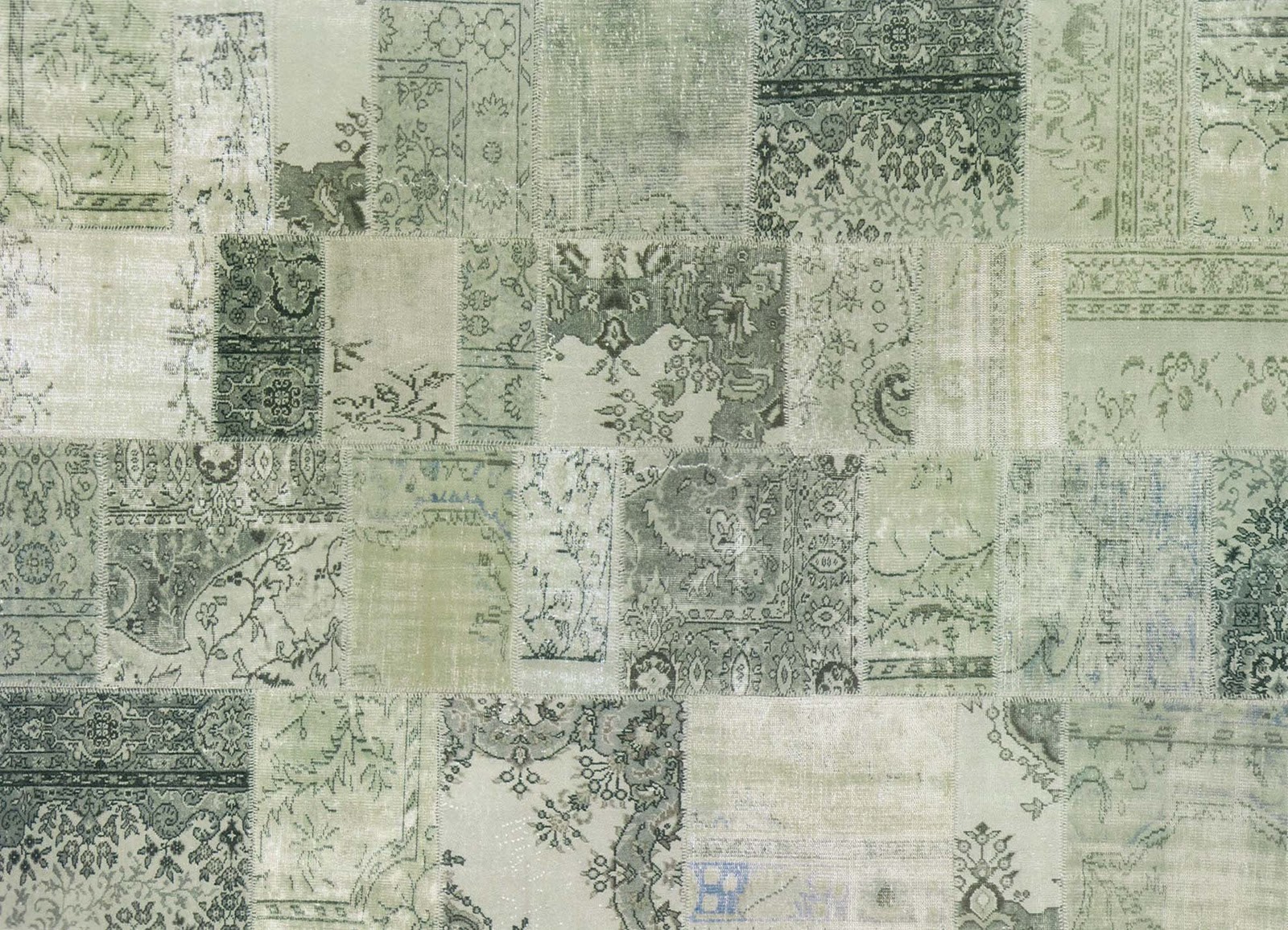 ROSES EVERYWHERE: PATCHWORK PATTERN from VINTAGE RUGS