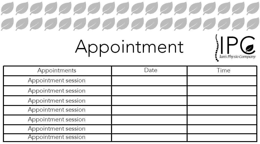 IPC- Ians's Physio Company (Major Project DES509): Design Progress ...