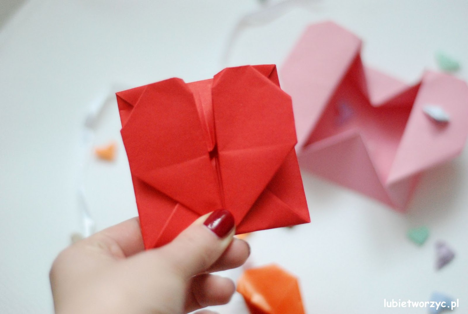 Serce - koperta origami (video)