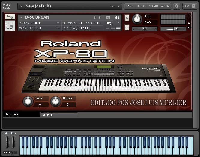 SAMPLES PARA KONTAKT 5: Organo D50 para Roland XP-80