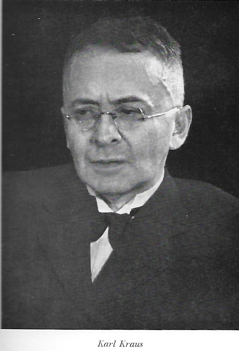 World War One: Plays, Playwrights & Productions: KARL KRAUS’S THE LAST ...