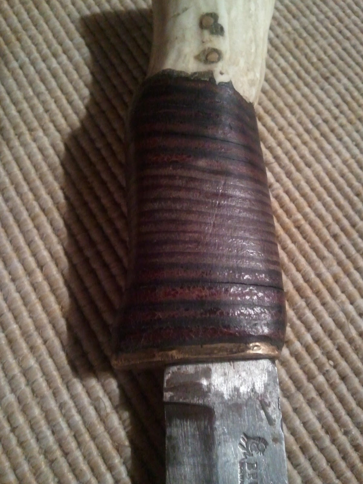 Procells Projects: Leather Stacked Knife Handle