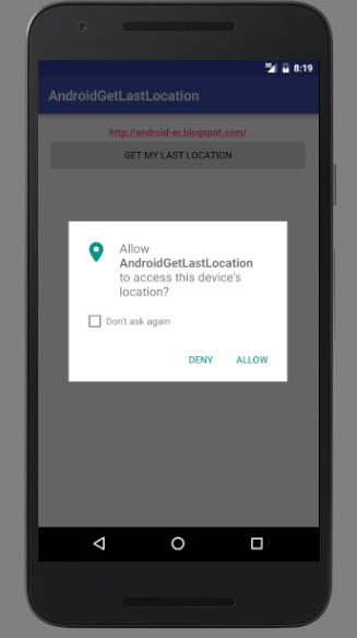 Android-er: Requesting Permissions of Manifest.permission.ACCESS_FINE_LOCATION at Run Time