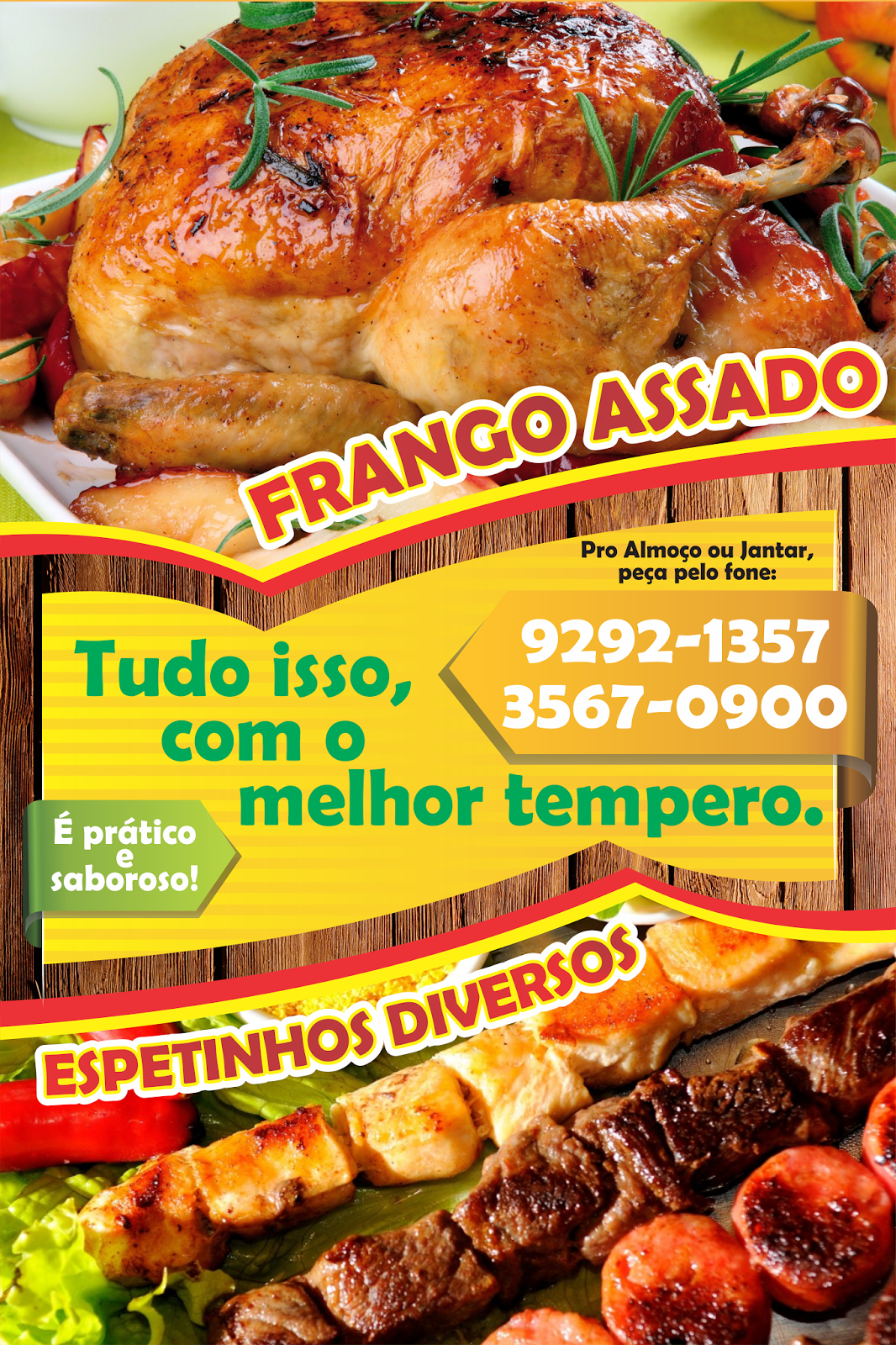 Criações e Artes Design: Banner Frango Assado