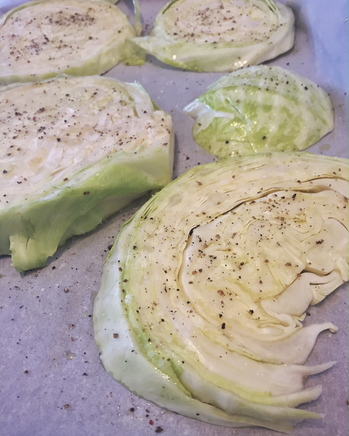 Roasted Cabbage Rounds