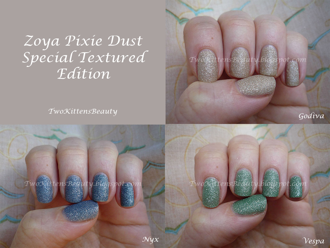 Two Kittens Beauty: Zoya Pixie Dust Swatches pt. 1