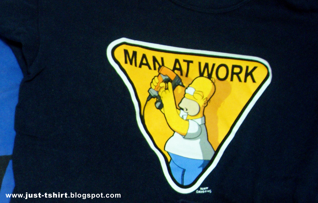 JUST TSHIRT: Homer Simpson At Work