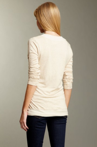 My Superficial Endeavors: Pink Lotus Drawstring Hem Sweater