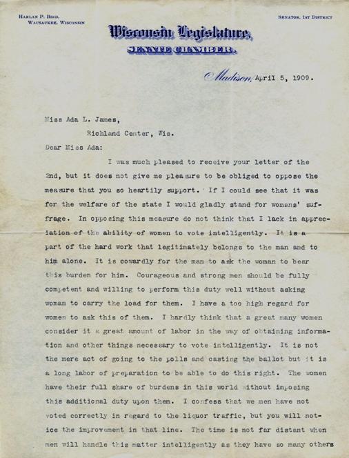 The Society of American Archivists - UW Madison Student Chapter: Ada James