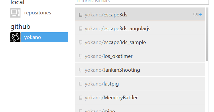 y.okano blog: Windows 用 GitHub クライアント