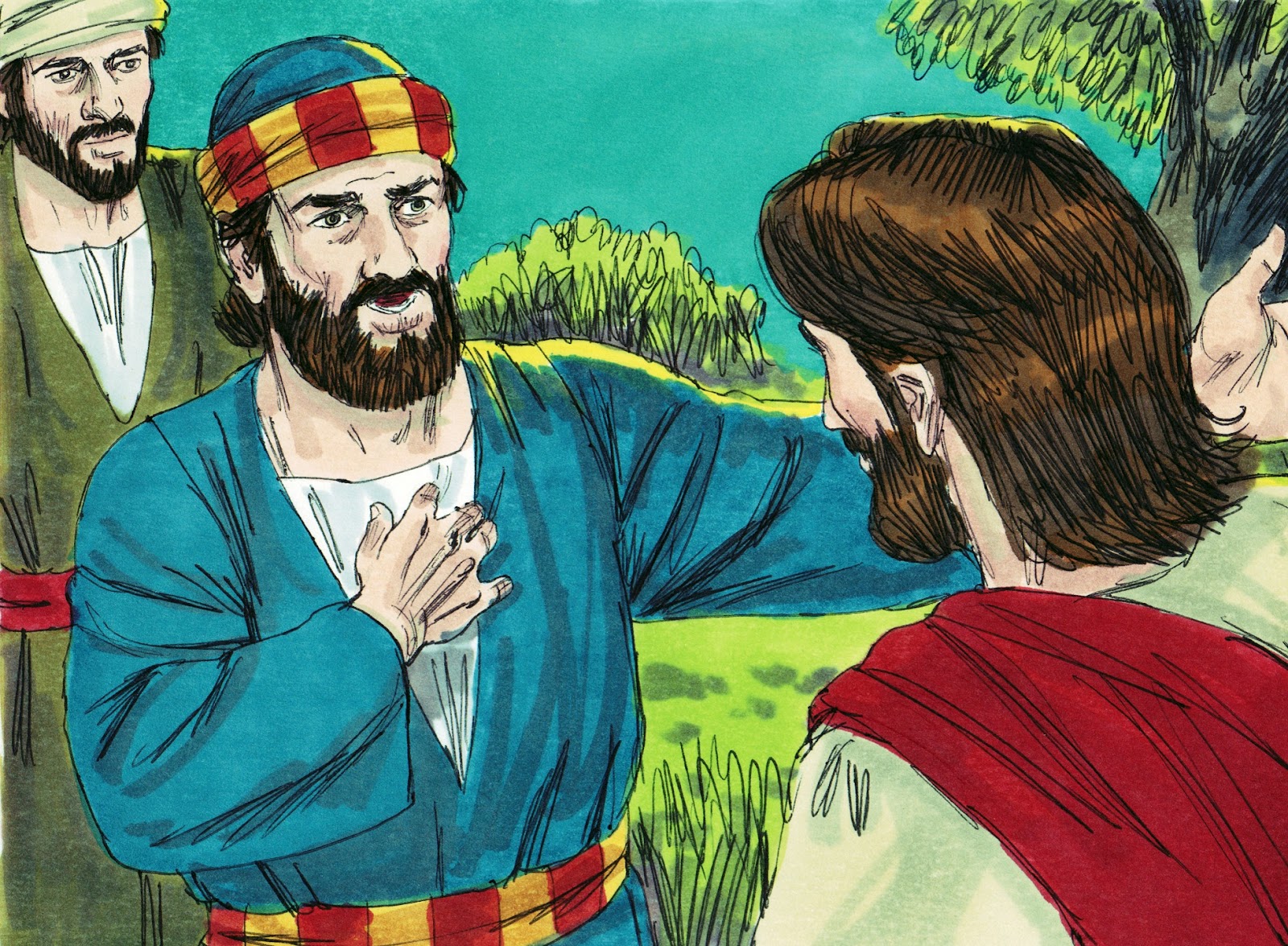 Judas Betrays Jesus Clipart