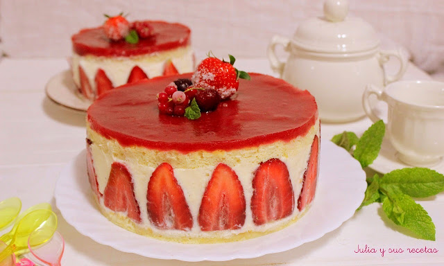 JULIA Y SUS RECETAS: Deliciosas tartas con fresas