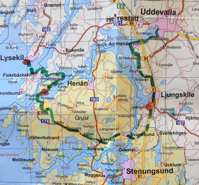 Hans-Örjan: Vandring på Kuststigen mellan Uddevalla och Lysekil