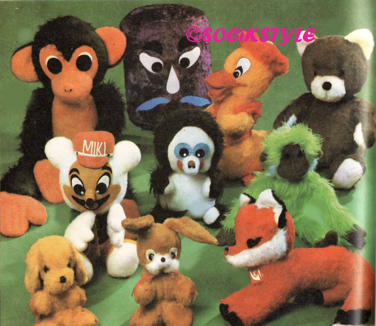 SOCÍK STYLE-Ostalgia: PLYŠOVÉ HRAČKY ČSSR