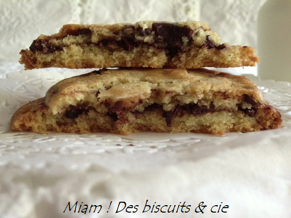 Thousand-layer chocolate chip & Nutella cookies - Miam ! Des biscuits