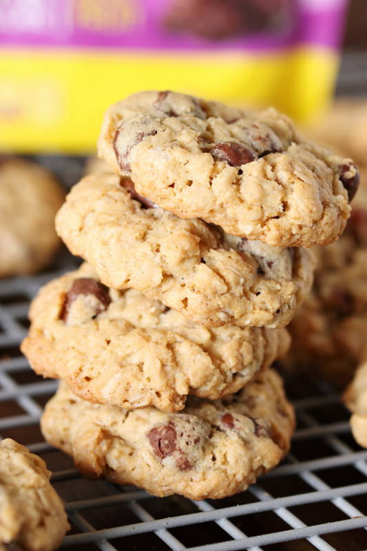 Chewy Oatmeal Raisinet Cookies | The Kitchen is My Playground