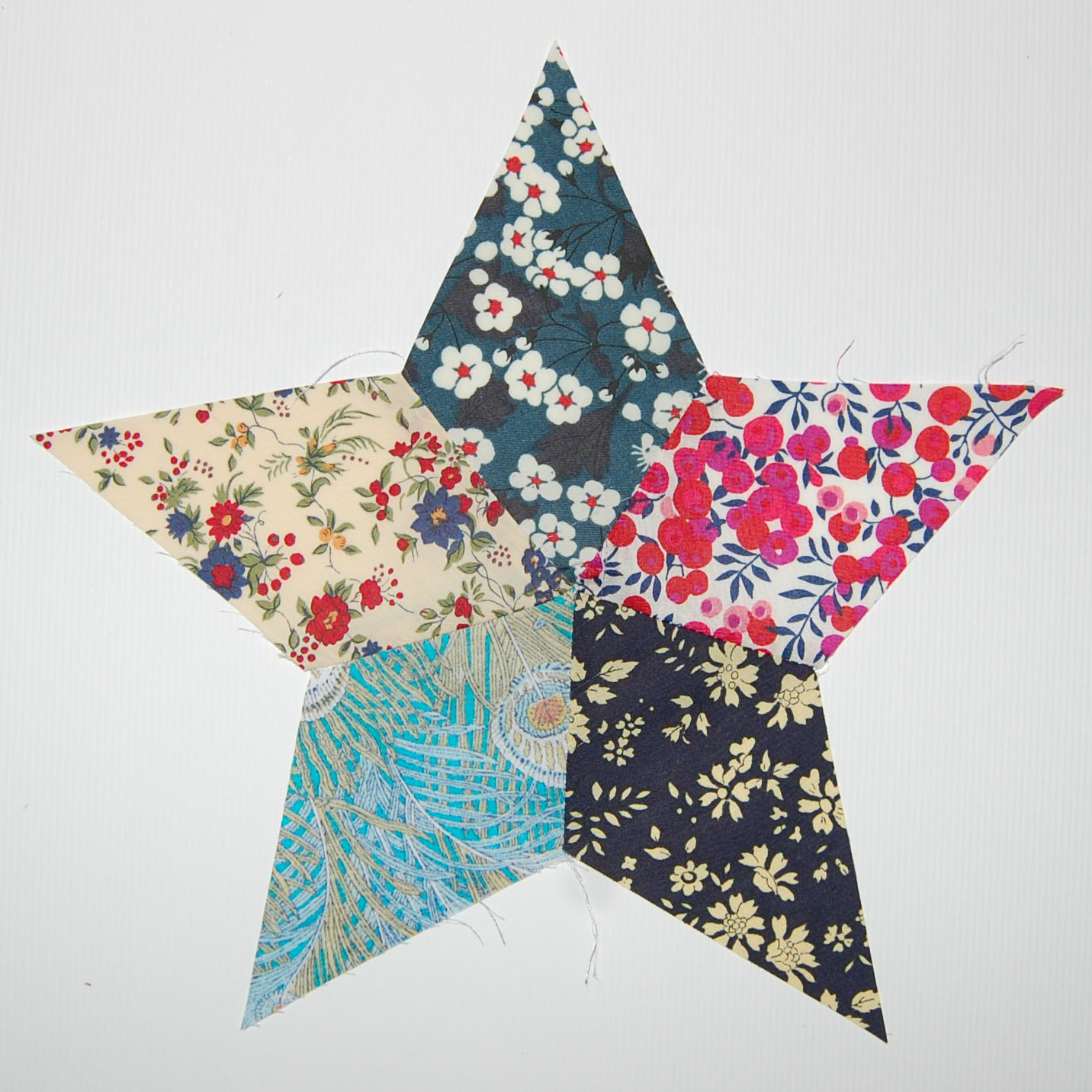 BLONDE DESIGN: Liberty Print Patchwork Star Tutorial