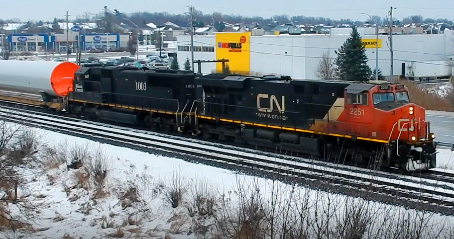 Trackside Treasure: Windmill train CN X307, December 2016
