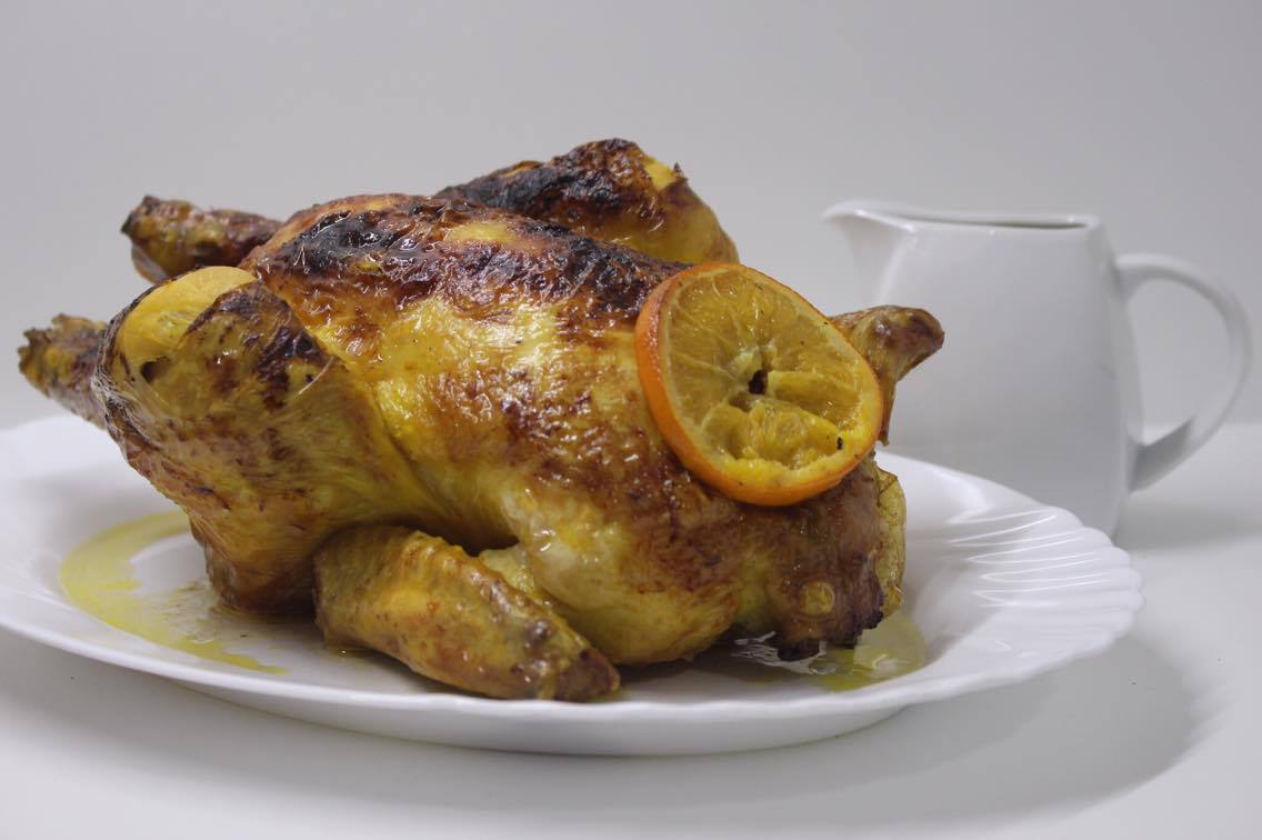 Pollo asado al Cognac - Brandy con toques de naranja (Rostizado) - La ...