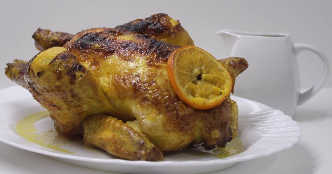 Pollo asado al Cognac - Brandy con toques de naranja (Rostizado) - La ...