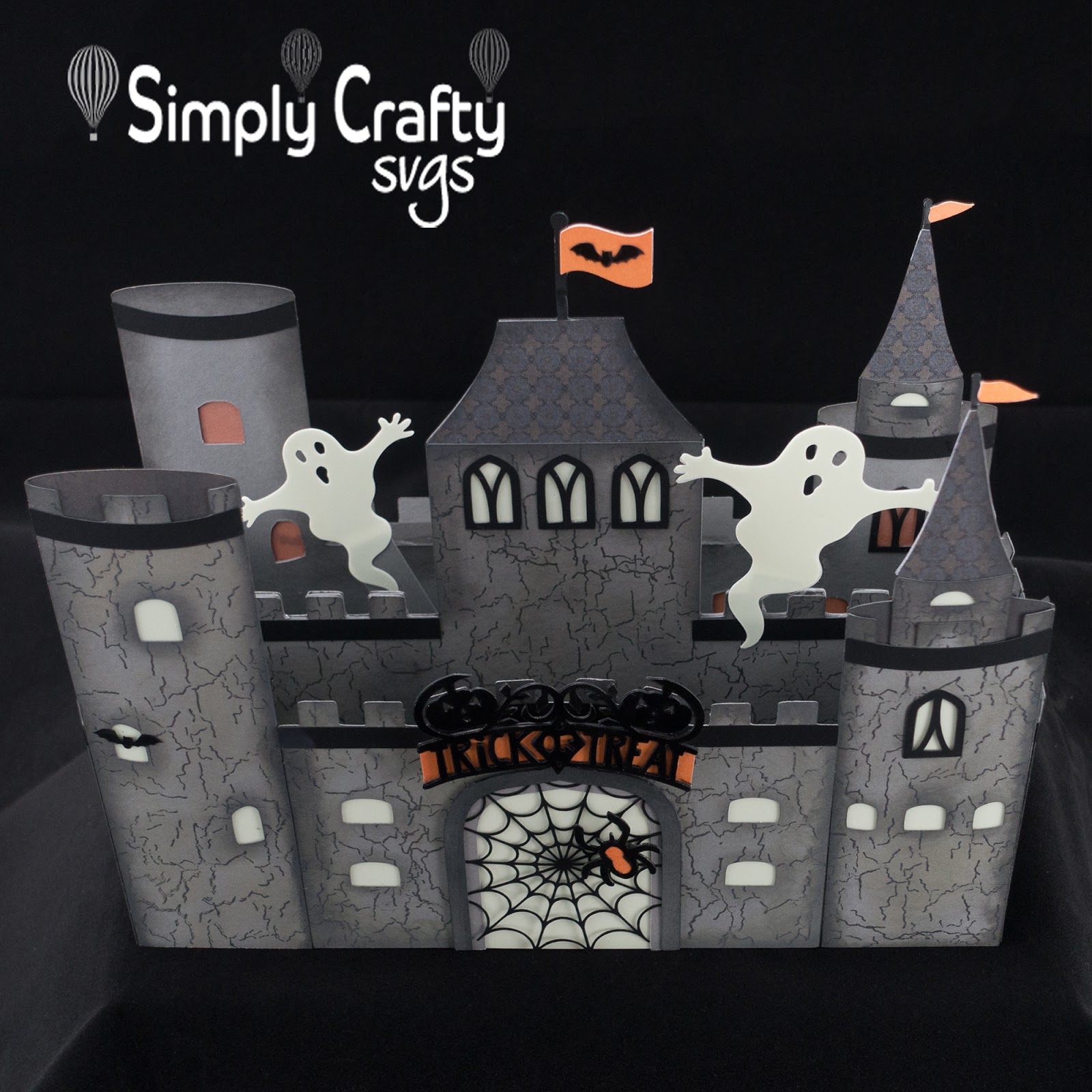 Crafting Quine: Haunted Halloween Castle using Crafty SVGs Dragon ...