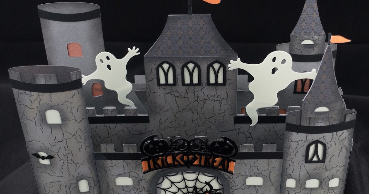 Crafting Quine: Haunted Halloween Castle using Crafty SVGs Dragon ...