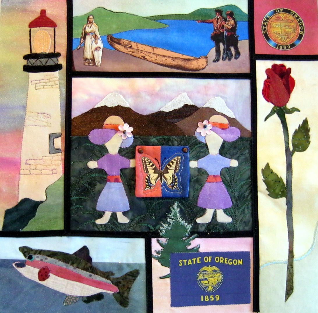 Journeys With Janis: National Freedom Quilt - Oregon State Quilt Block