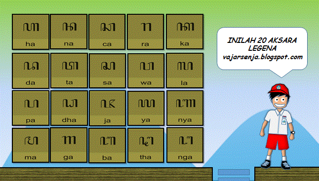 20 Aksara Jawa Legena - jawapinter