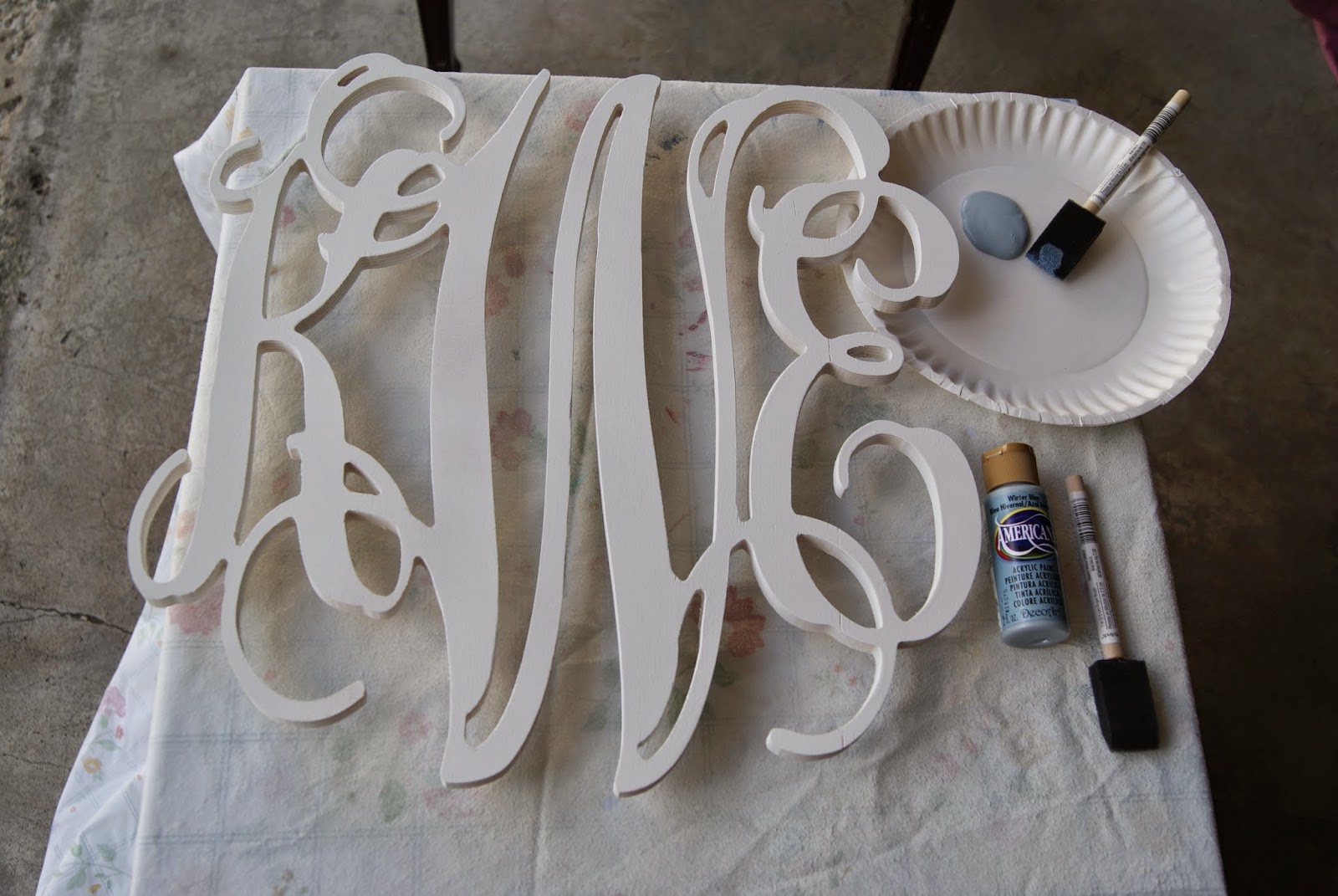 Positively Katie: DIY wooden monogram