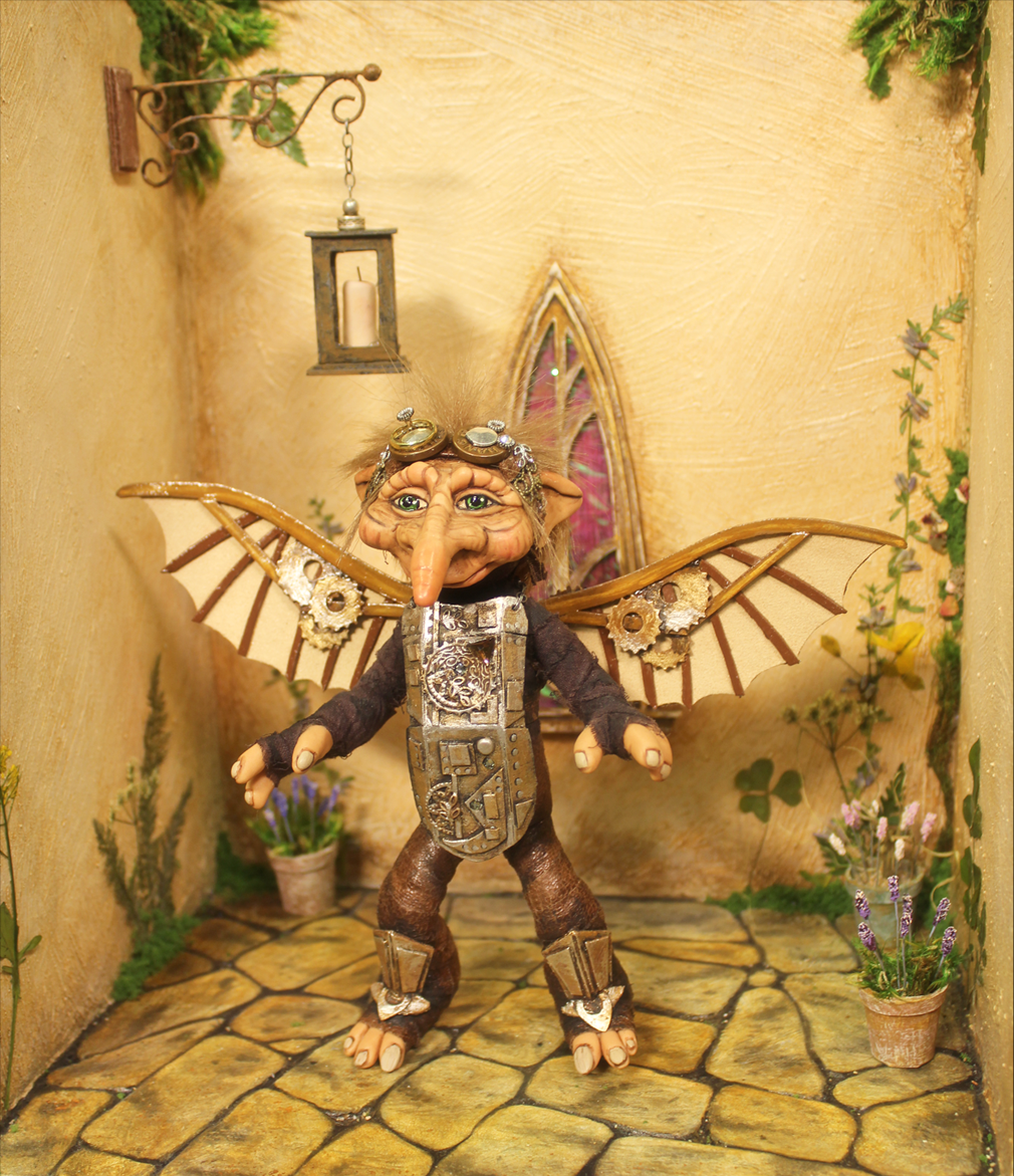 Fairy Willow's Troll Factory: Wix Steampunk Flying Goblin