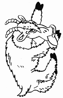 plansa de colorat capra ied ~ Desene Imagini de colorat