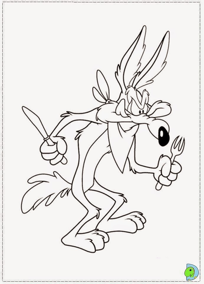 Dinokids - Desenhos para colorir: Desenhos de Wile E Coyote para colorir