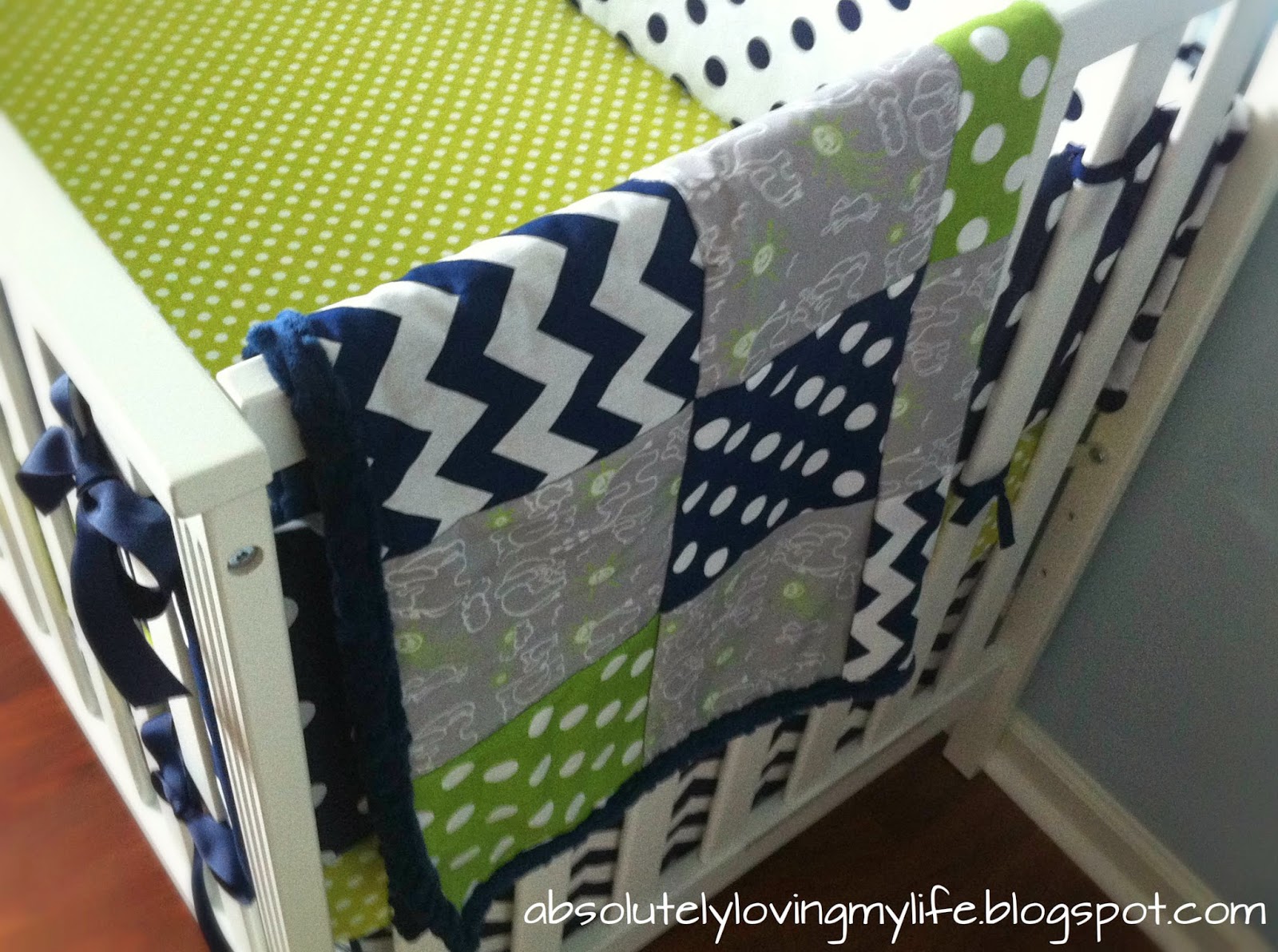 Loving Life: DIY No Sew Crib Bumper