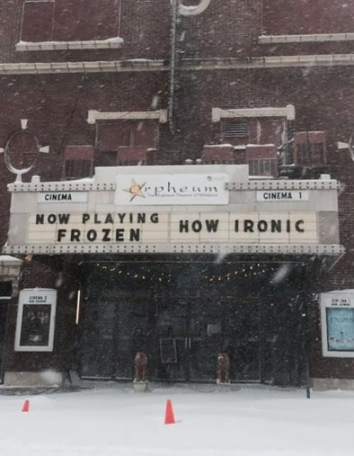 Animated Film Reviews: Classic "Frozen" Sign