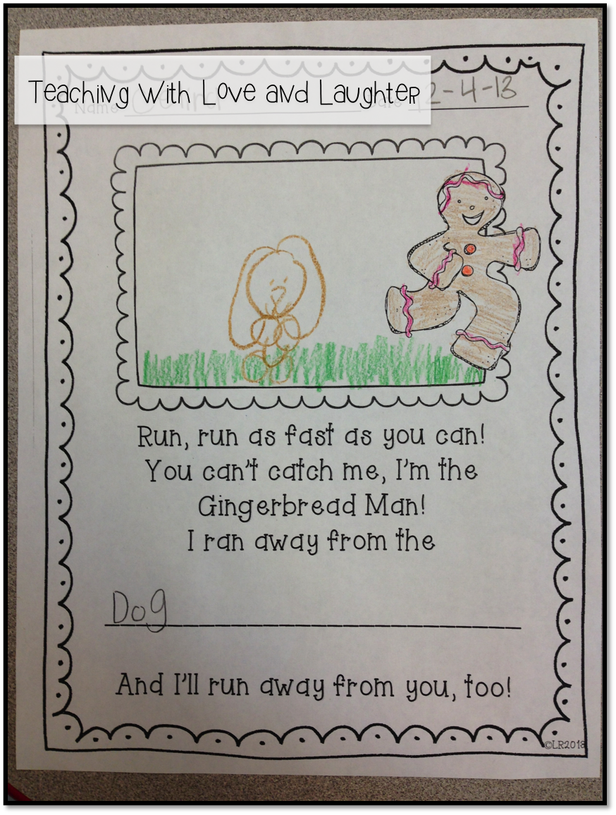 Teaching With Love and Laughter: Gingerbread Writing Freebie