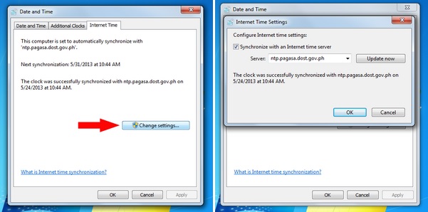 How to time synchronize your computer from PAGASA NTP SERVER using ...