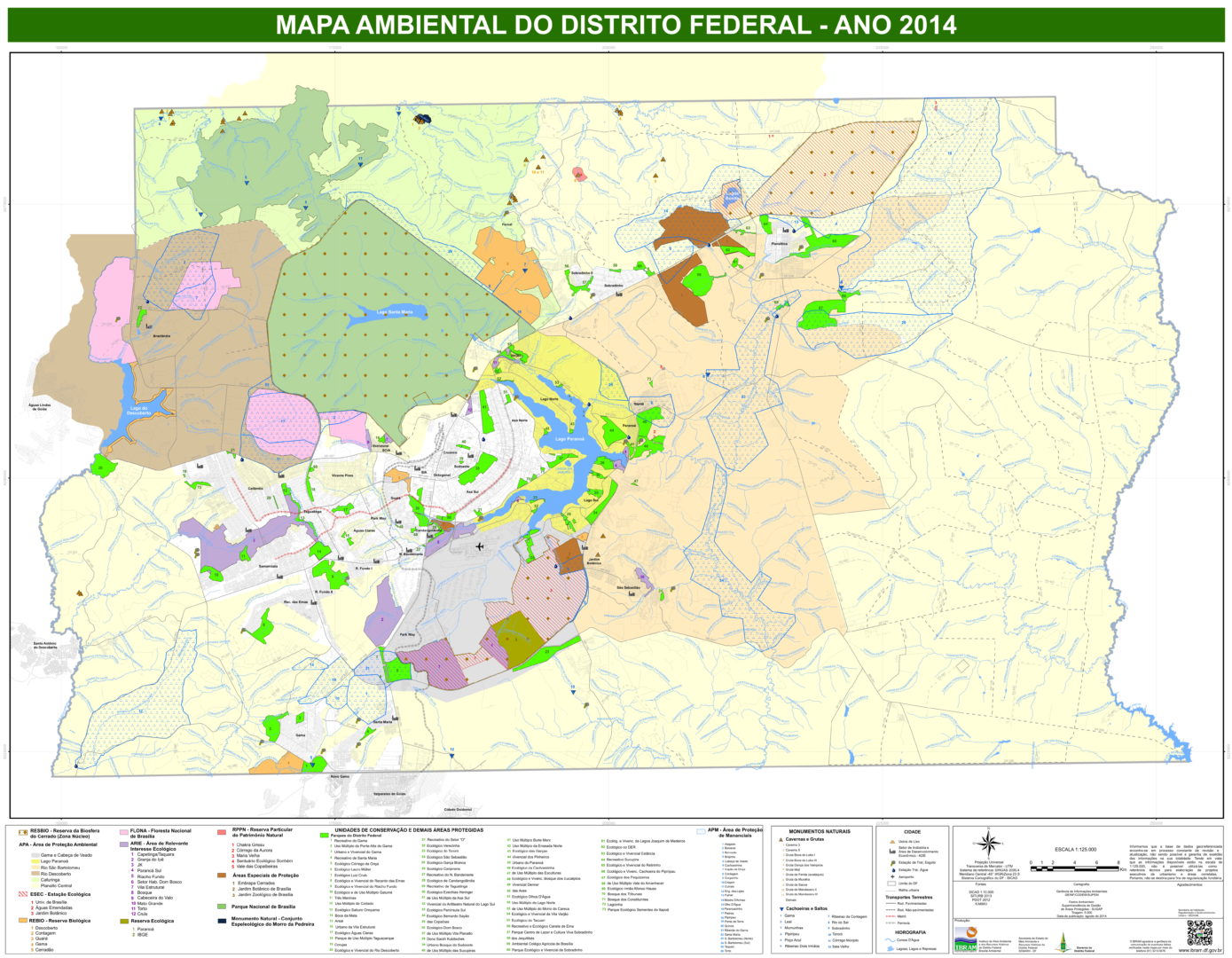 Mapa Ambiental do Distrito Federal | Brasil - Doc Sports™