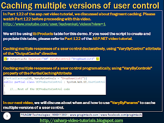 Sql server, .net and c# video tutorial: Part 124 – Caching multiple versions of user control ...