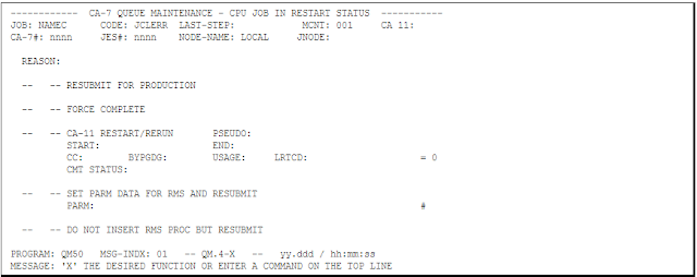 Restarting A Abended Job In Ca7