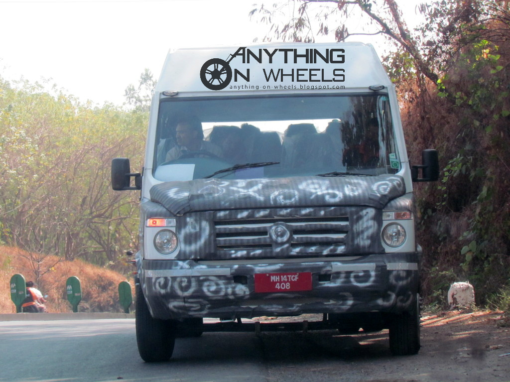 ANYTHING ON WHEELS: Force Traveller Mini Bus and other variants spotted ...
