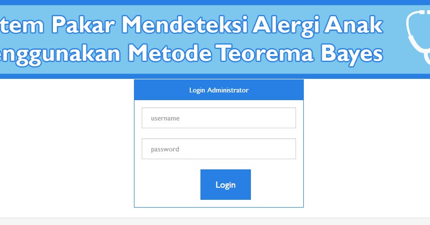 Aplikasi Php Sistem Pakar Dengan Metode Teorema Bayes Source Code Aplikasi Php