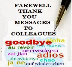 Sample Messages and Wishes! : Reply To Farewell Messages