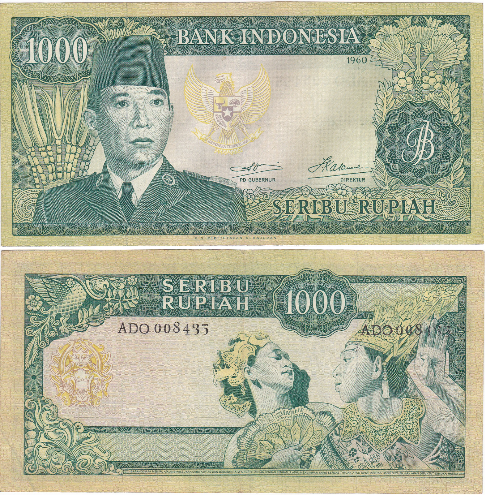 Randhawa's Bank Notes And Collectibles: Indonesia Soekarno Seribu ...