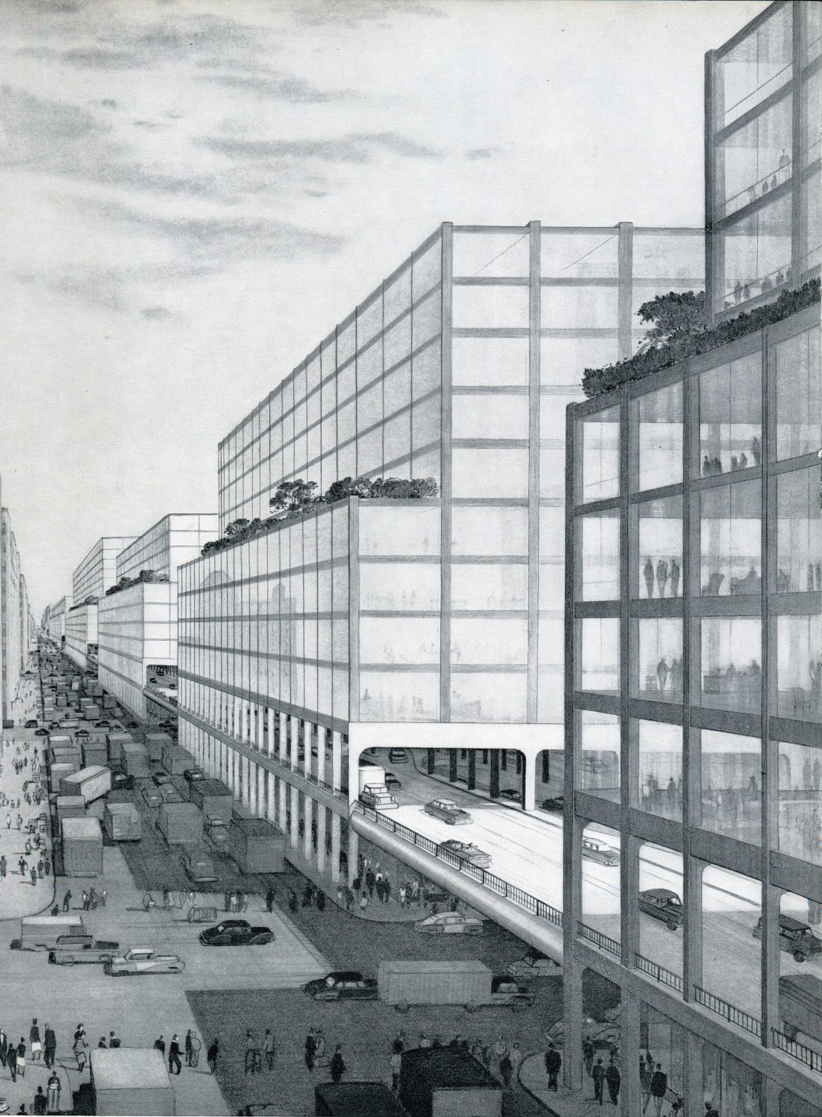 Cosmobile Cosmopolitan Transport: 1955 Mid Town Manhattan Expressway ...