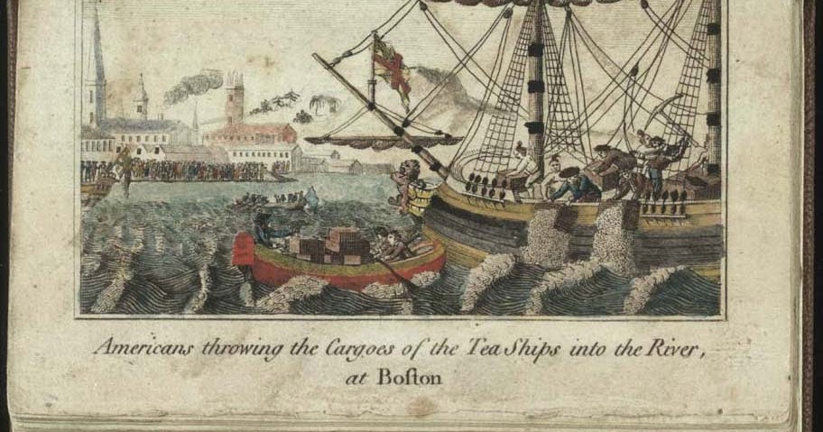 British Tars, 1740-1790: Americans throwing the Cargoes of the Tea ...