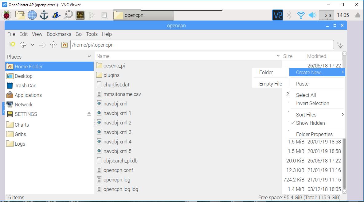 Matilda's Journey: Setting up layers folder in OpenPlotter - OpenCPN