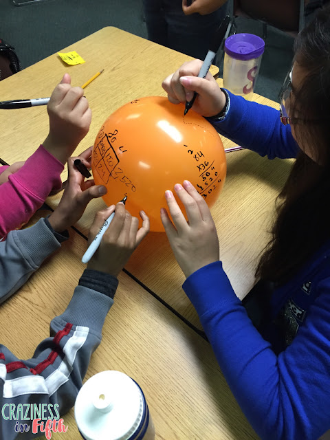 Craziness in Fifth: Problem Solving with Balloons