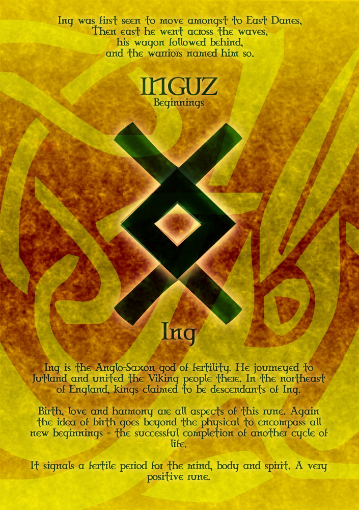 The Rune Ingwaz / Inguz / Ingwuz ~ Aphrodite Calling's Magical Musing
