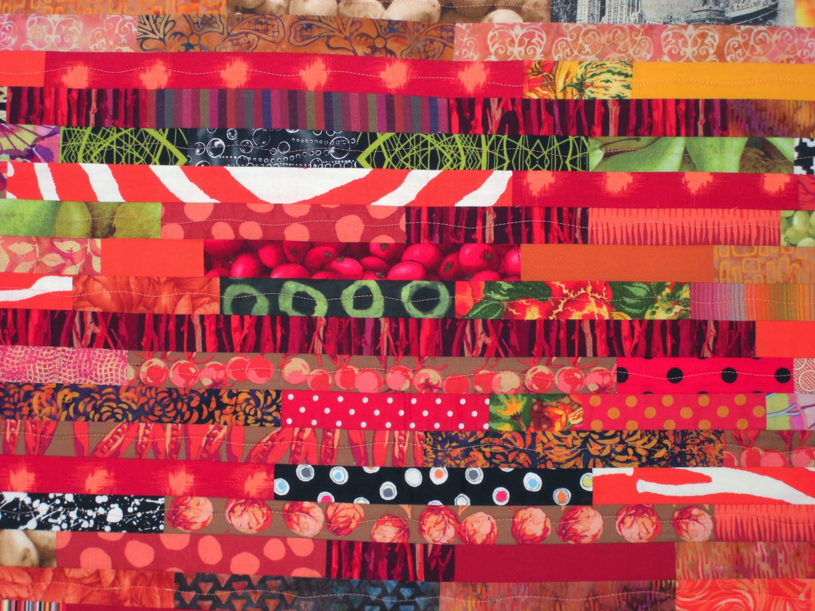 Karen Griska Quilts: The Stacks Quilt Pattern, Orange Version